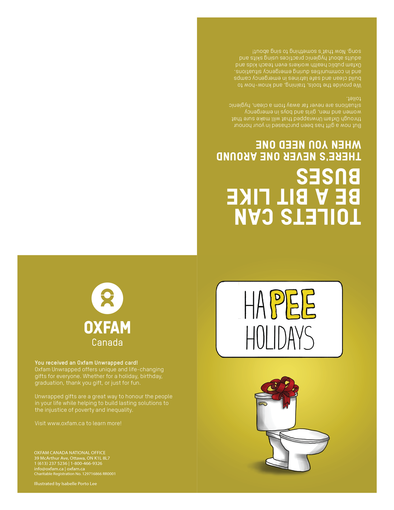 Holiday Toilet (Illustrated) – Oxfam Canada Unwrapped